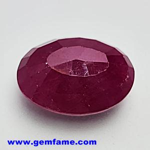 Ruby 6.37ct 12.70x9.17x4.98mm Natural Gemstone India | GemFame